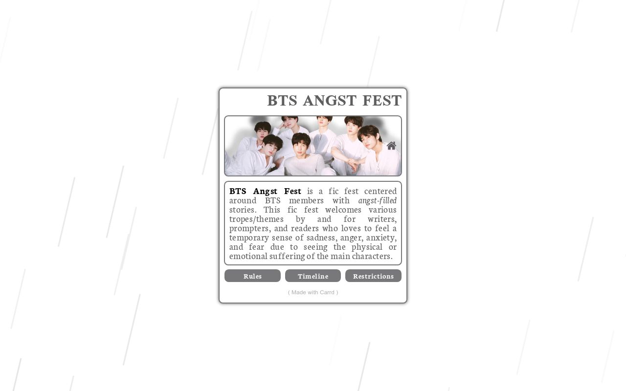 BTS ANGST FEST